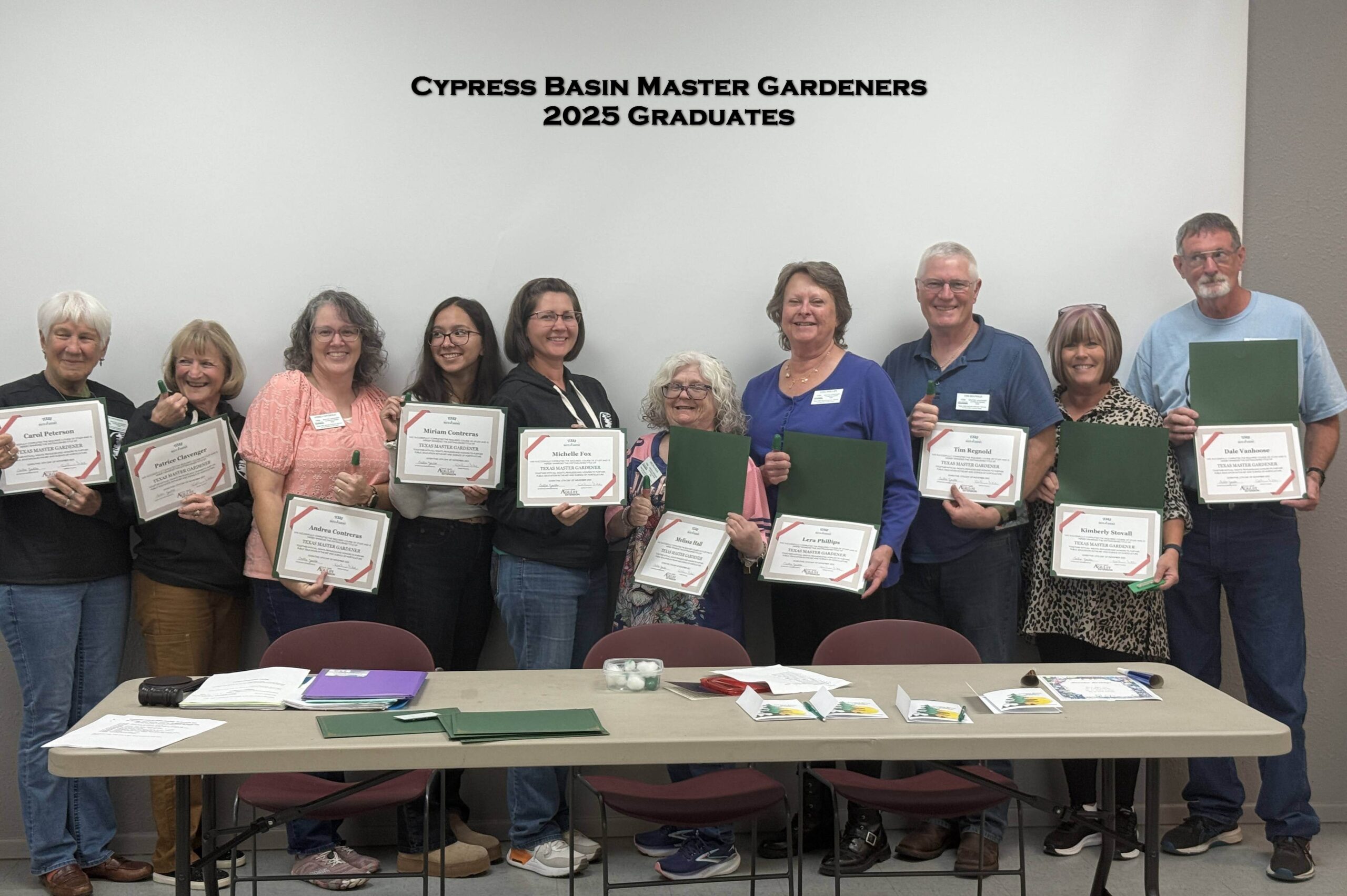 MG Training - Cypress Basin Master Gardeners Association